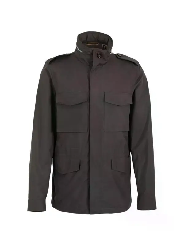 MOORER Buttoned Pocket Jacket - Brown