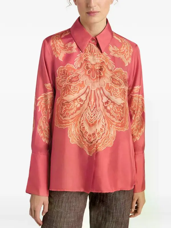 Momoni Nina Placed Print Shirt