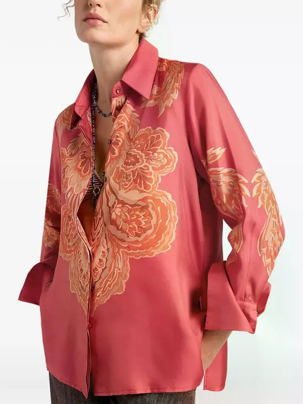 Momoni Nina Placed Print Shirt
