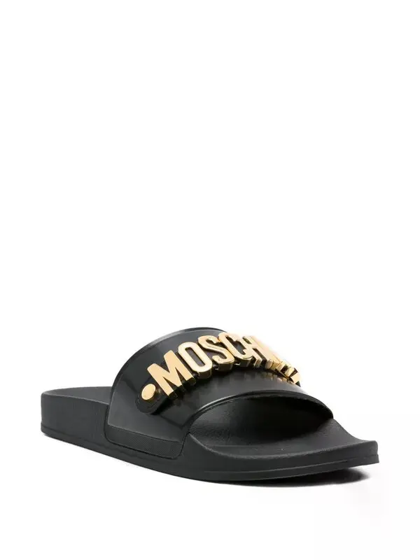 Moschino Logo Lettering Slides