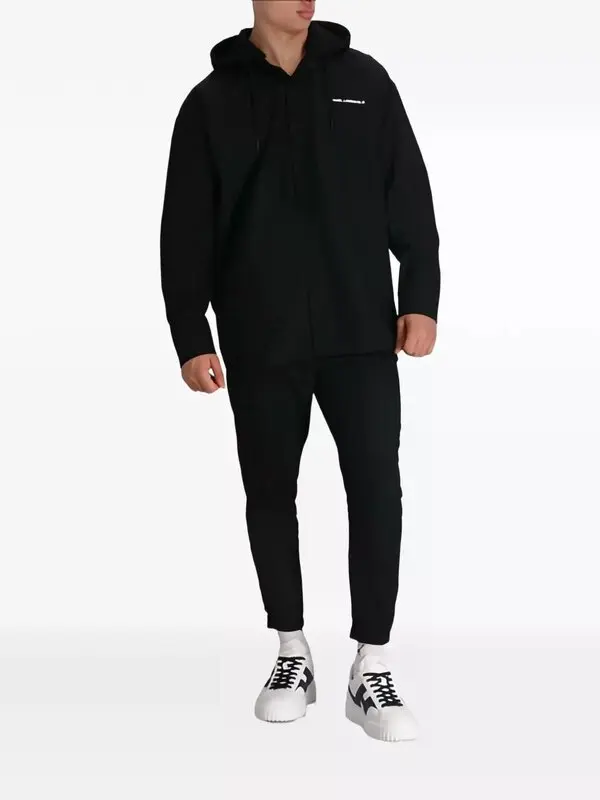 Karl Lagerfeld Logo-lettering Hooded Jacket