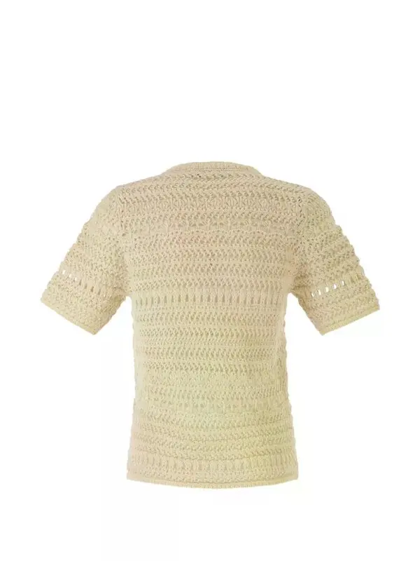 Fabiana Filippi Crochet Design Short Sleeve Sweater
