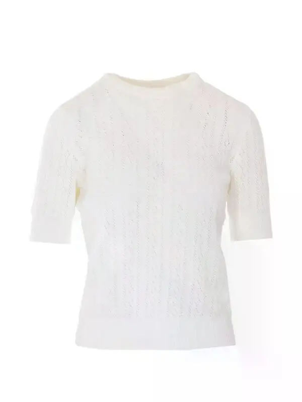 LISA YANG Crew-neck Short-sleeve Sweater