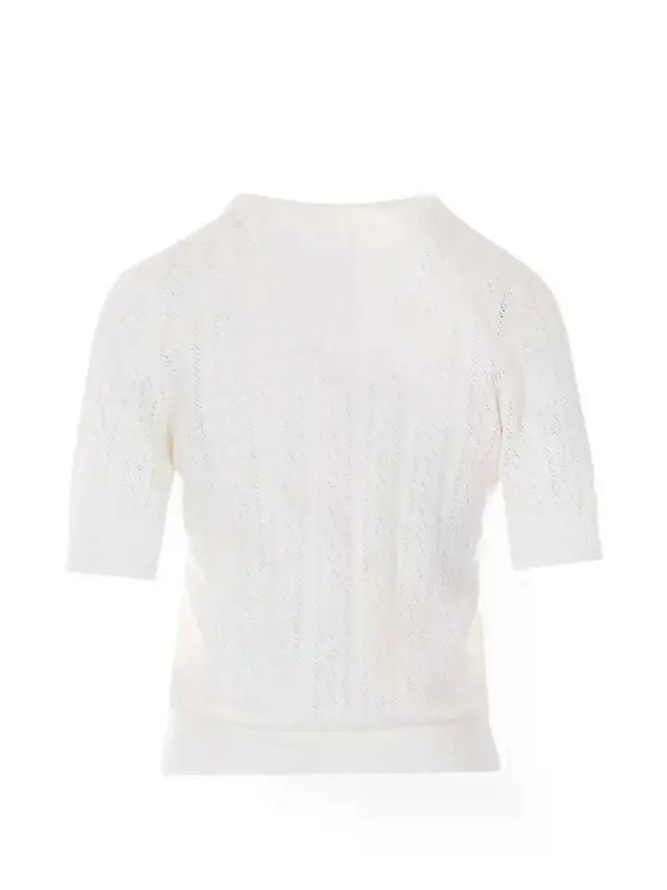 LISA YANG Crew-neck Short-sleeve Sweater