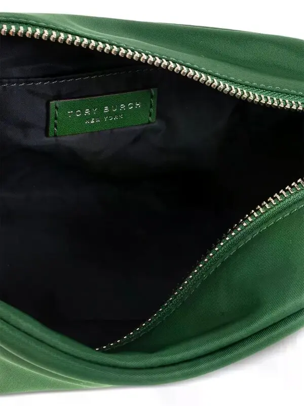 Tory Burch Zip Embellishment Makeup Bag - Green