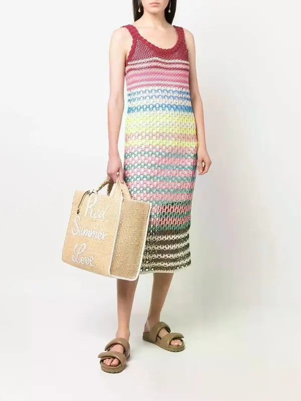 Red Valentino Straw Tote Bag