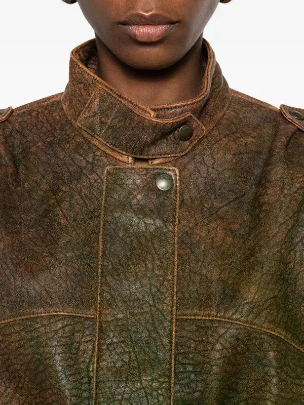 Chloé Belted Leather Jacket