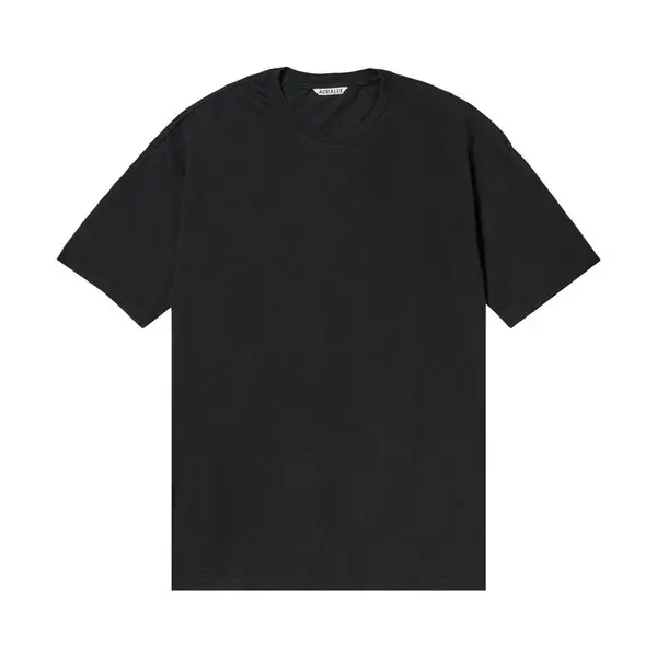 Auralee Seamless Crewneck Tee - Black