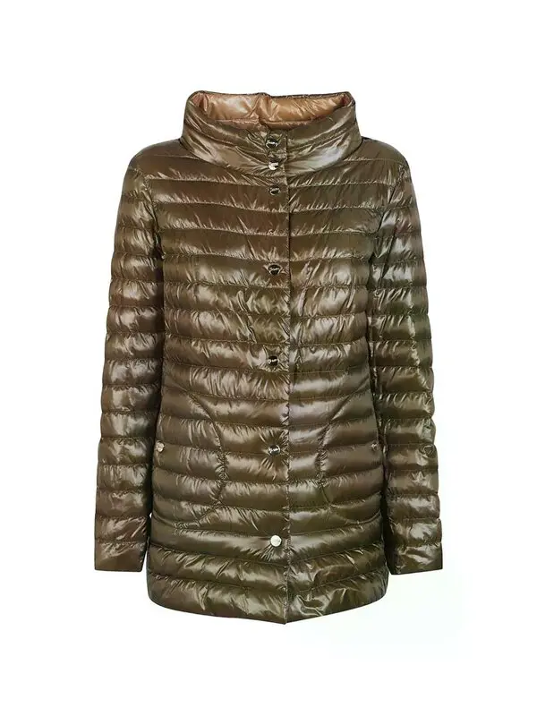 Herno Buttoned Coat - Brown