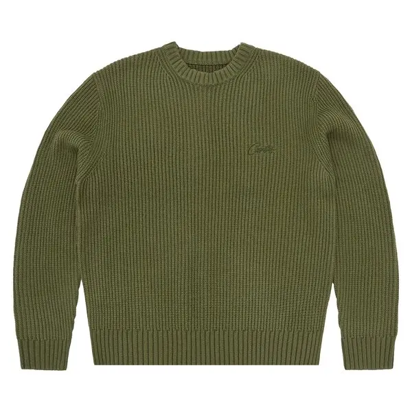 CORTEIZ Crochet Applique Knit Crew