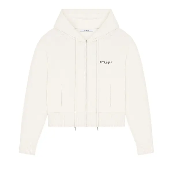 Givenchy Zip Up Cardigan - Cream
