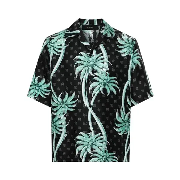 Amiri Twisted Palms Bowling Shirt
