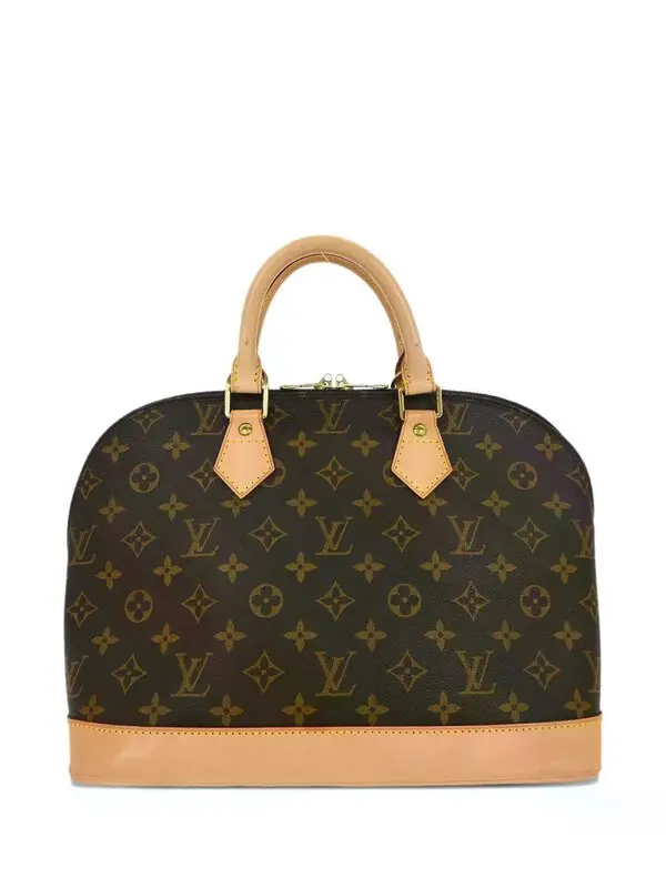 LOUIS VUITTON 2001 Alma Monogram Canvas Tote Bag - Brown