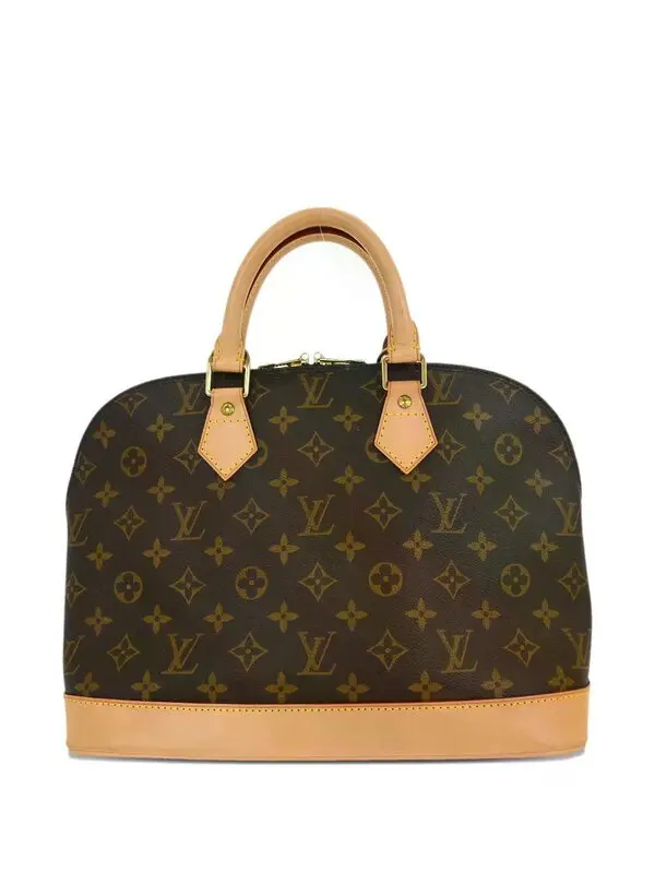 LOUIS VUITTON 2001 Alma Monogram Canvas Tote Bag - Brown