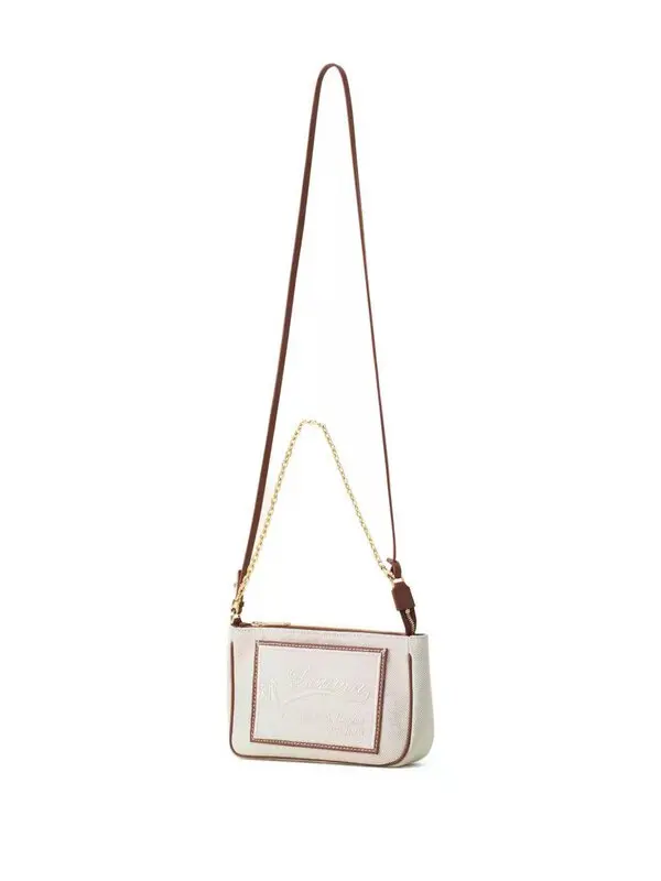 LANVIN Embroidered-logo Crossbody Bag