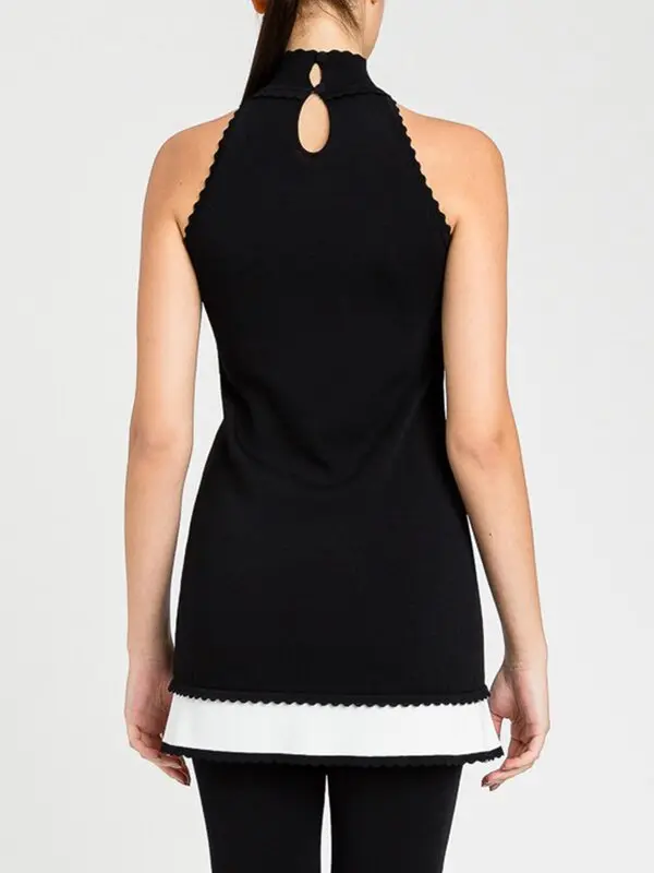 TWINSET Sleeveless Halter Neck Mini Dress