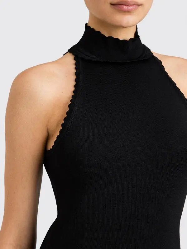TWINSET Sleeveless Halter Neck Mini Dress