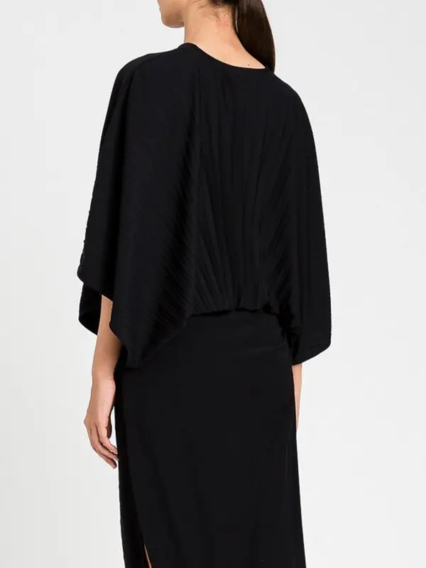 TWINSET Crêpe Blouse With Relaxed Fit And Crew Neck