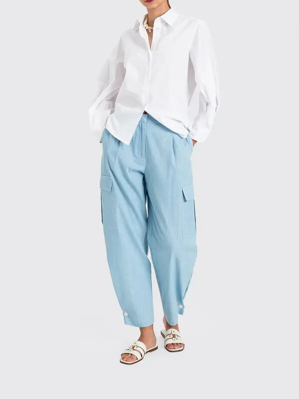 TWINSET Classic Cotton Shirt With French Collar
