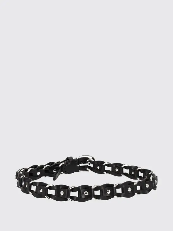 Isabel Marant Étoile Bali Braided Leather Belt With Studs - Black 1