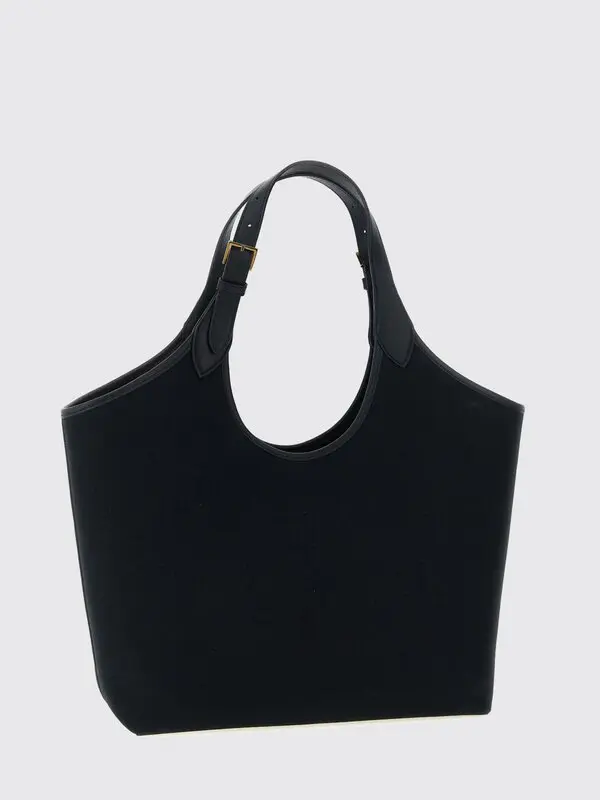 Versace La Medusa Cotton Canvas Tote Bag - Black