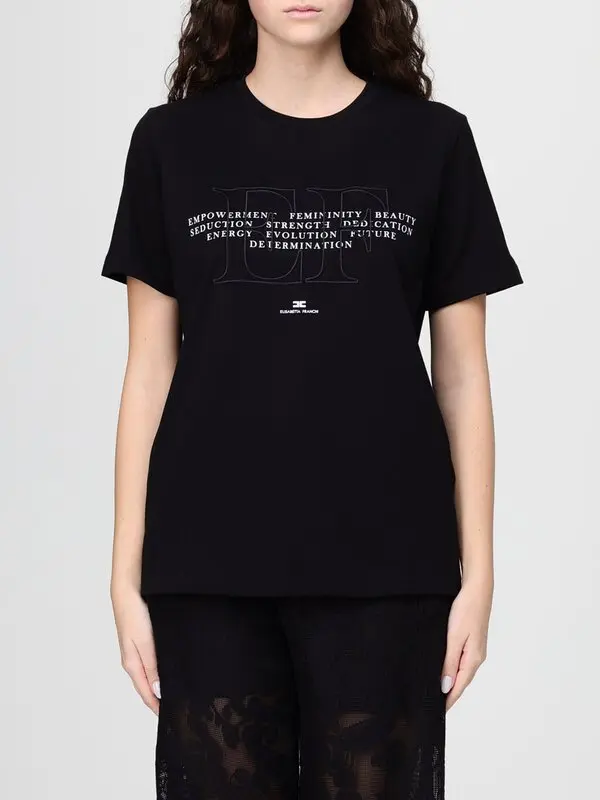 Elisabetta Franchi Graphic T-shirt - Black