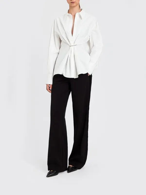 TWINSET Wide Leg Palazzo Trousers - Black