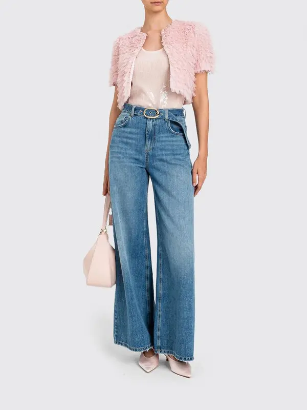 TWINSET Wide-leg High-waisted Jeans - Denim