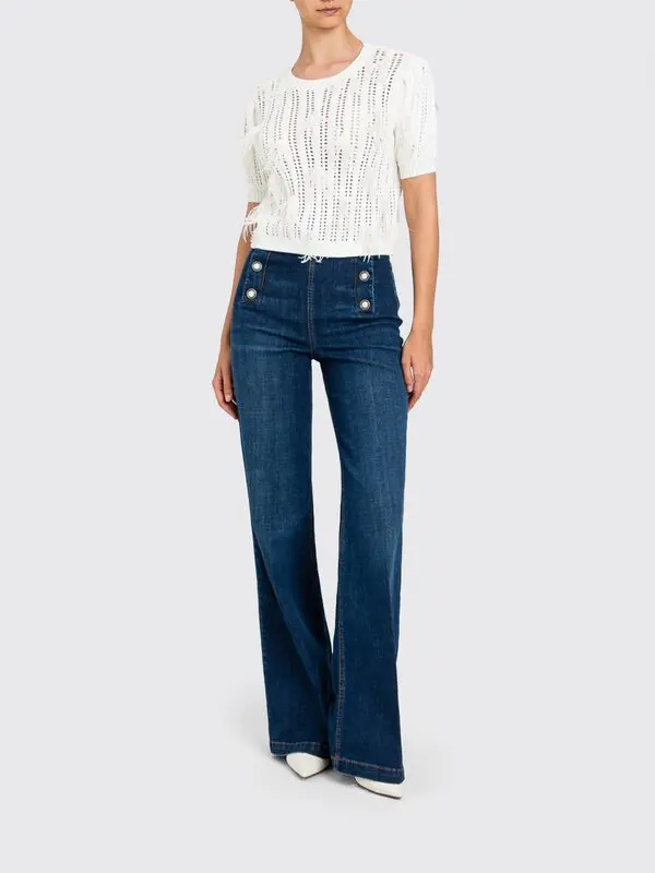 TWINSET Wide-leg Stretch Jeans