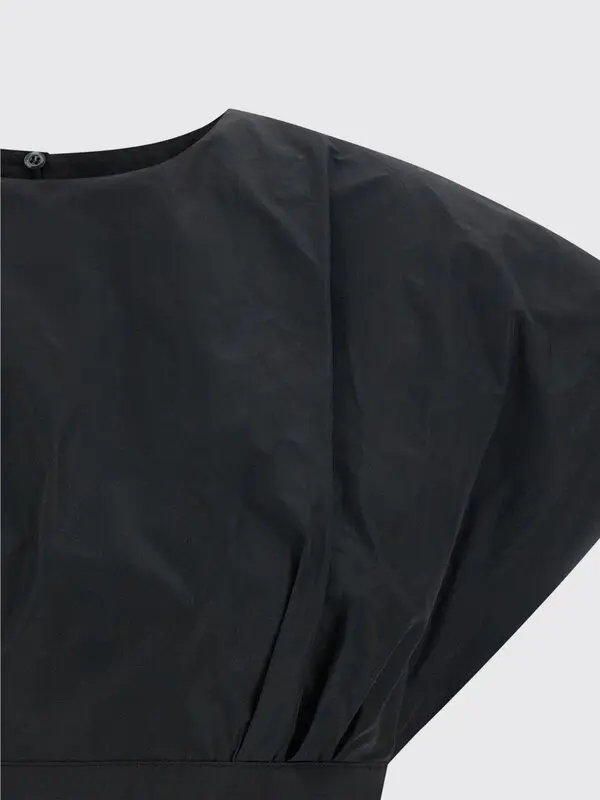 Pinko Asparago Cropped Cotton Top - Black