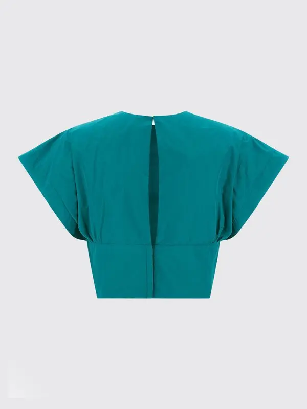 Pinko Cropped Top With Kimono Sleeves - Green