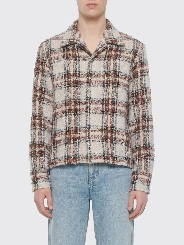Séfr Wool Blend Check Shirt - Multicolor