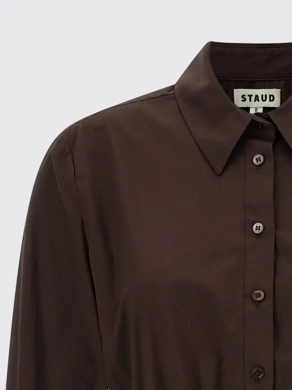 Staud Long-sleeve Shirtdress - Brown