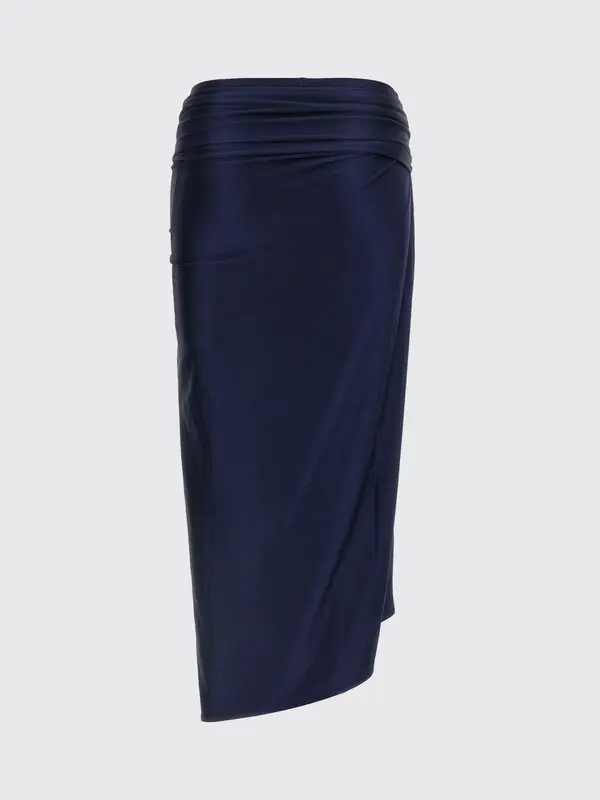 Rabanne Asymmetrical Jersey Midi Skirt
