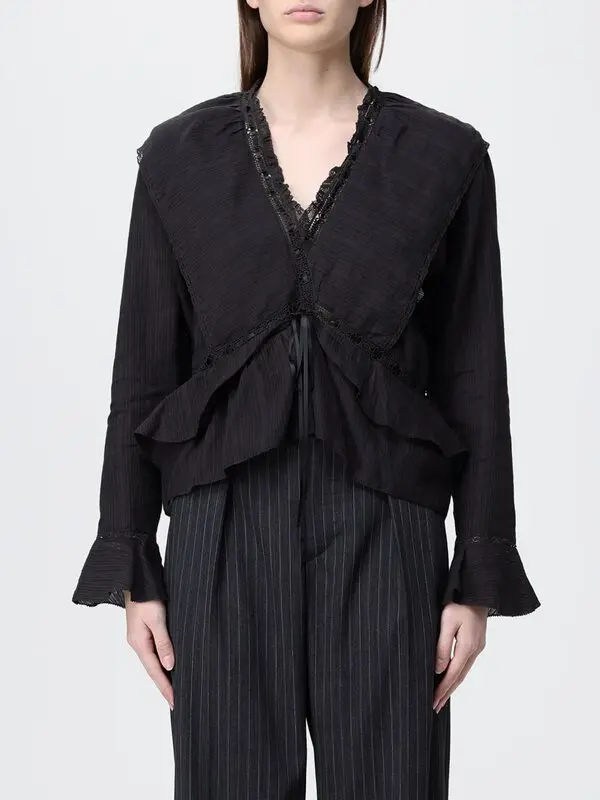 Isabel Marant Étoile Ruffled Lace-trimmed Blouse