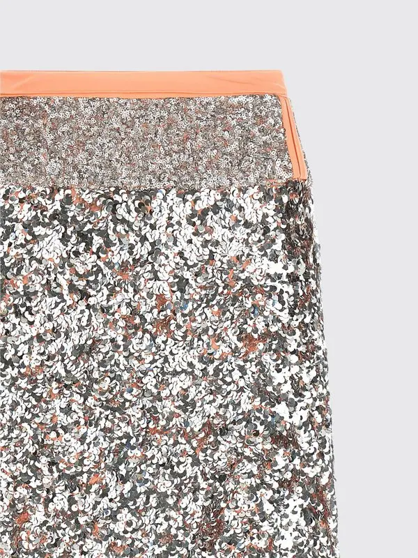 Rabanne Sequin Midi Skirt - Silver