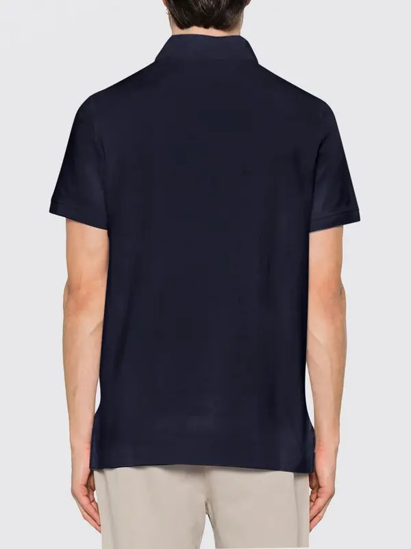 Canada Goose Logo Cotton Polo Shirt - Blue 1