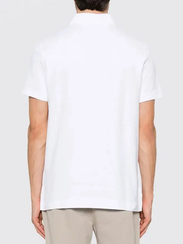 Canada Goose Logo Cotton Polo Shirt - White