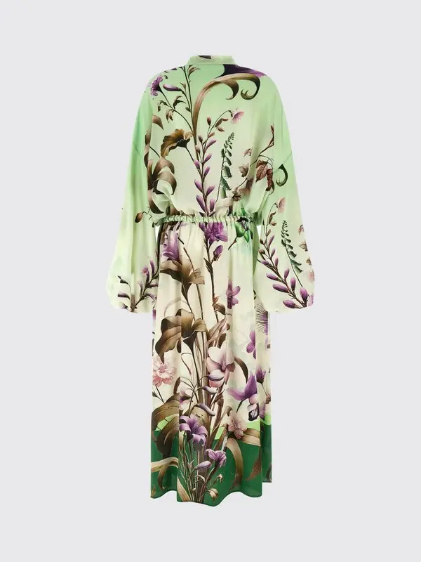 F.R.S FOR RESTLESS SLEEPERS Printed Silk Midi Dress