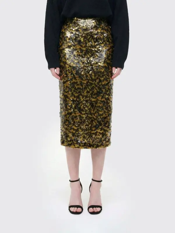 Staud Sequin Skirt - Yellow