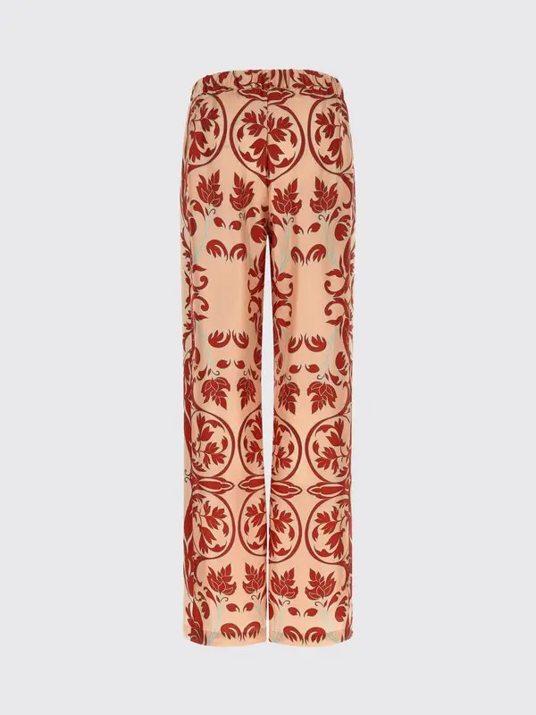 F.R.S FOR RESTLESS SLEEPERS Ethnic Print Silk Palazzo Trousers - Pink