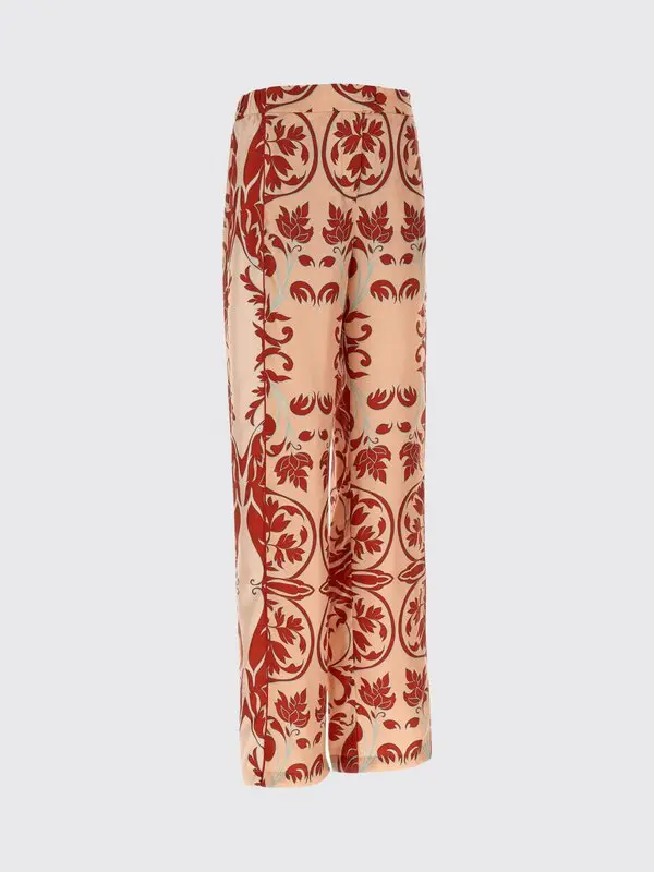 F.R.S FOR RESTLESS SLEEPERS Ethnic Print Silk Palazzo Trousers - Pink