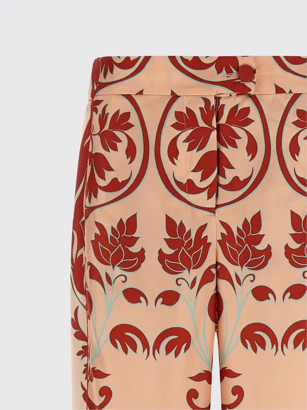 F.R.S FOR RESTLESS SLEEPERS Ethnic Print Silk Palazzo Trousers - Pink