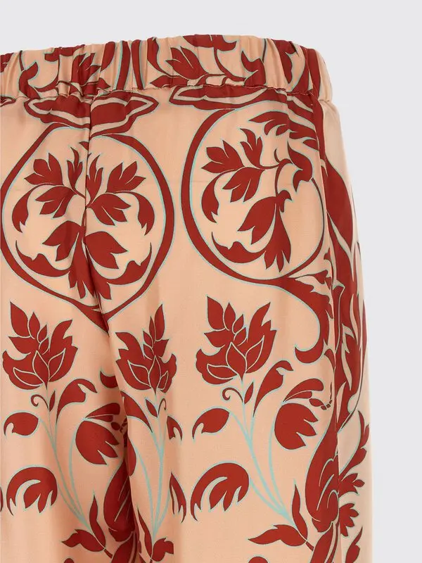 F.R.S FOR RESTLESS SLEEPERS Ethnic Print Silk Palazzo Trousers - Pink