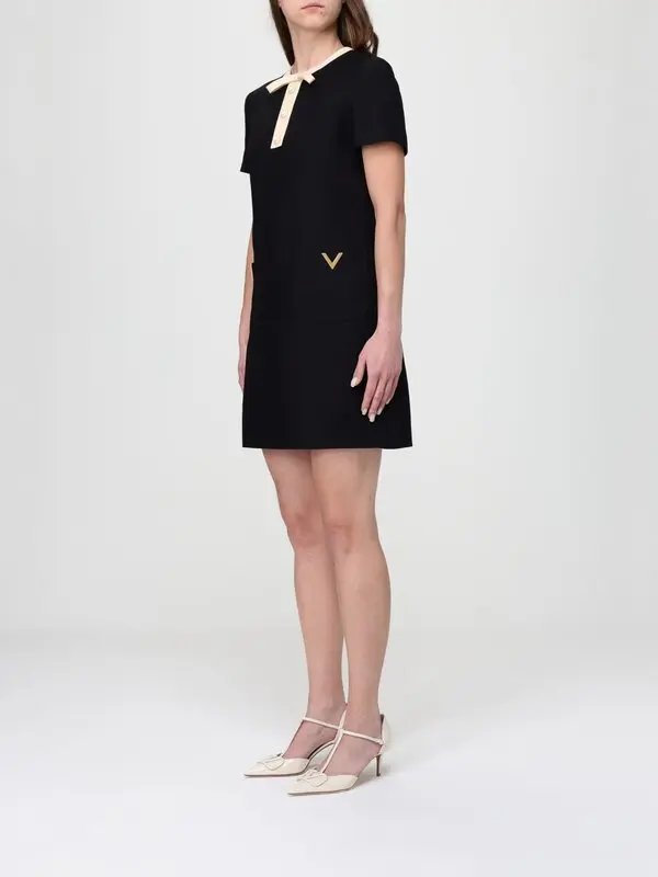 Valentino Garavani Short Sleeve Collared Dress