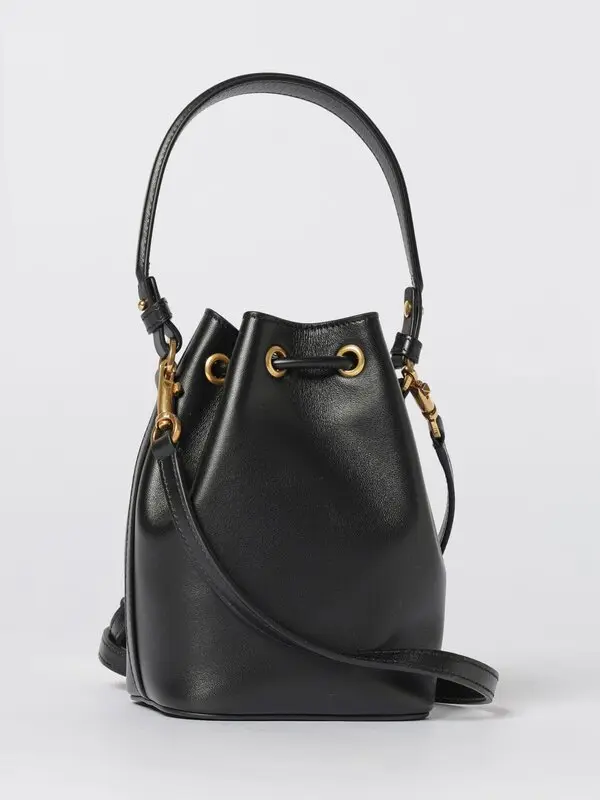Valentino Garavani Vlogo Signature Leather Bucket Bag