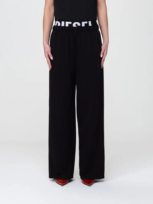 DIESEL Wide Leg Trousers - Black
