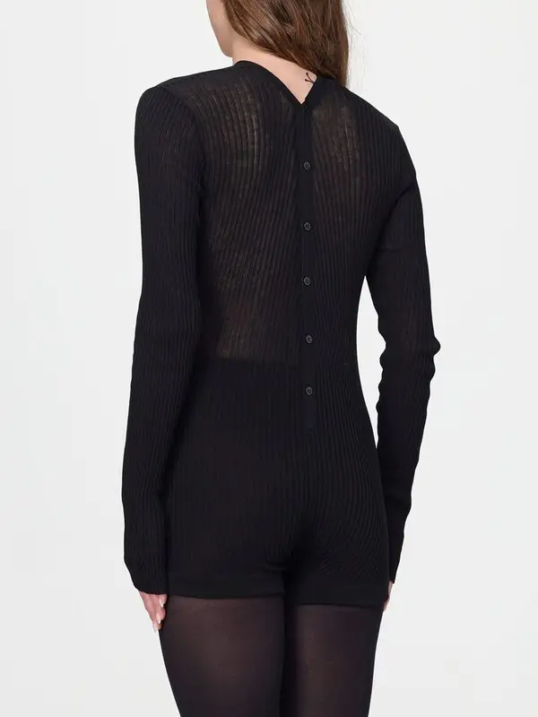 MUGLER Ribbed Knit Bodysuit