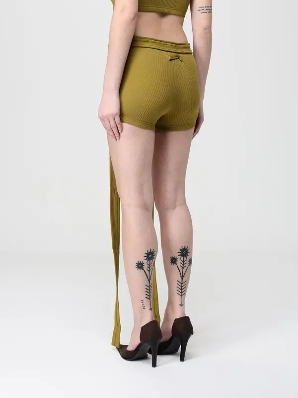 JEAN PAUL GAULTIER Ribbed Shorts With Tie Detail