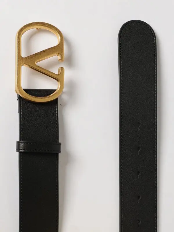 Valentino Garavani Vlogo Signature Leather Belt